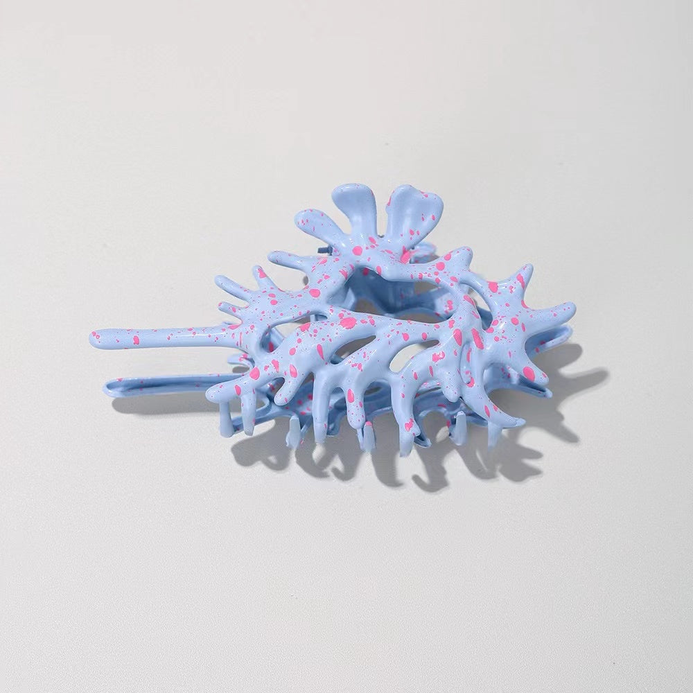 Metal Conch Hair Claw within Blue