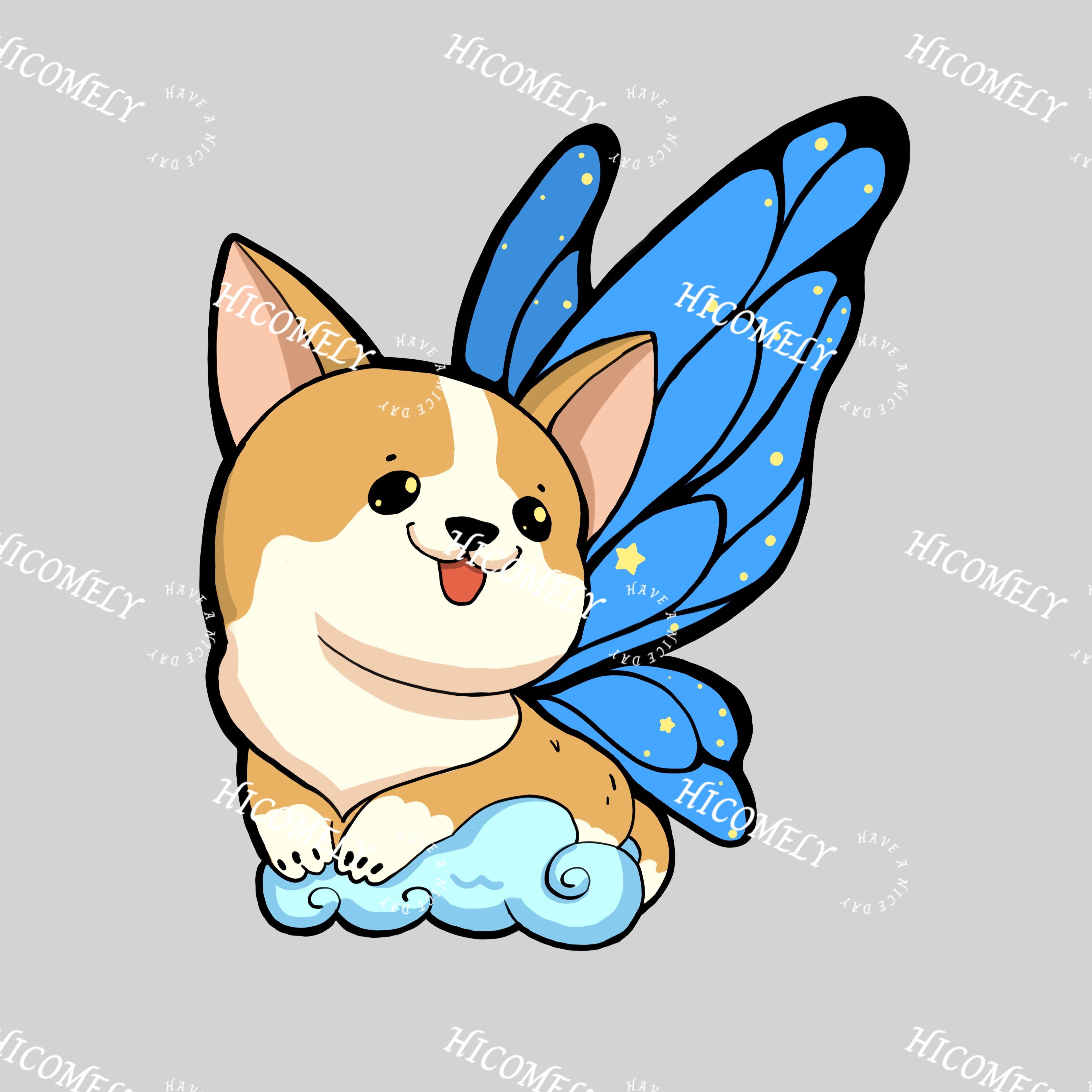 （Pre-sale 🌟🌟）Angel corgi hair claw